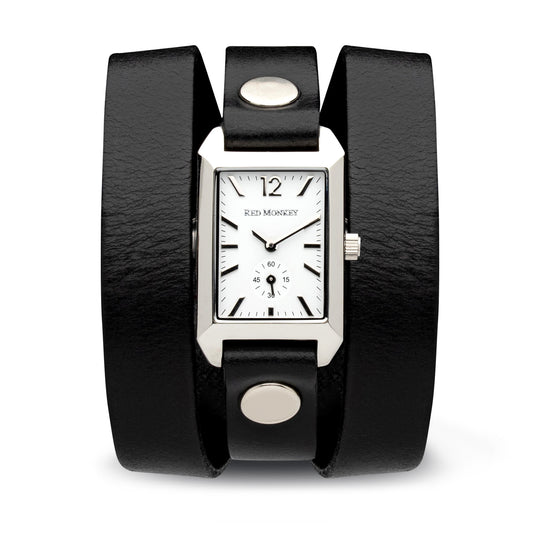 Wide Leather Cuff Watches & Cuff-Style Watch Bands – Red Monkey Los Angeles