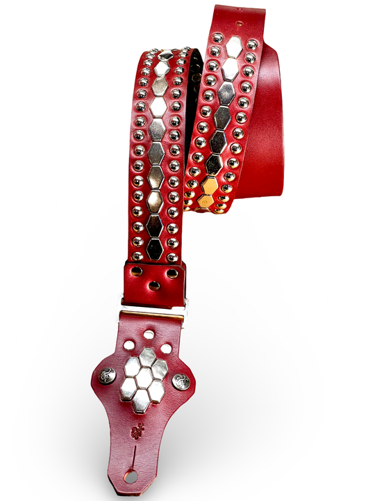 2 to 3 1/2-Inch Leather Guitar Straps | Red Monkey – Red Monkey Los Angeles
