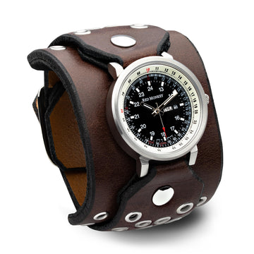 Wide Leather Cuff Watches & Cuff-Style Watch Bands – Red Monkey Los Angeles