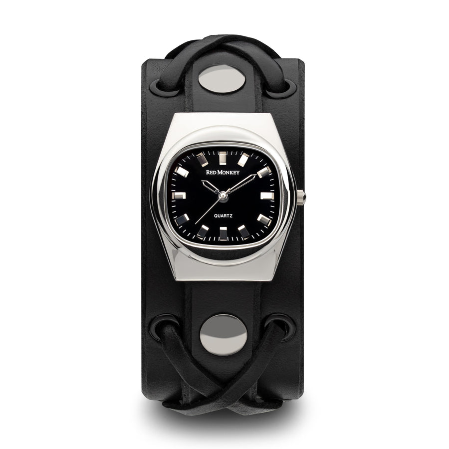 Wide Leather Cuff Watches & Cuff-Style Watch Bands – Red Monkey Los Angeles