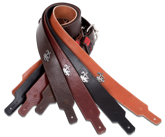 2 to 3 1/2-Inch Leather Guitar Straps | Red Monkey – Red Monkey Los Angeles
